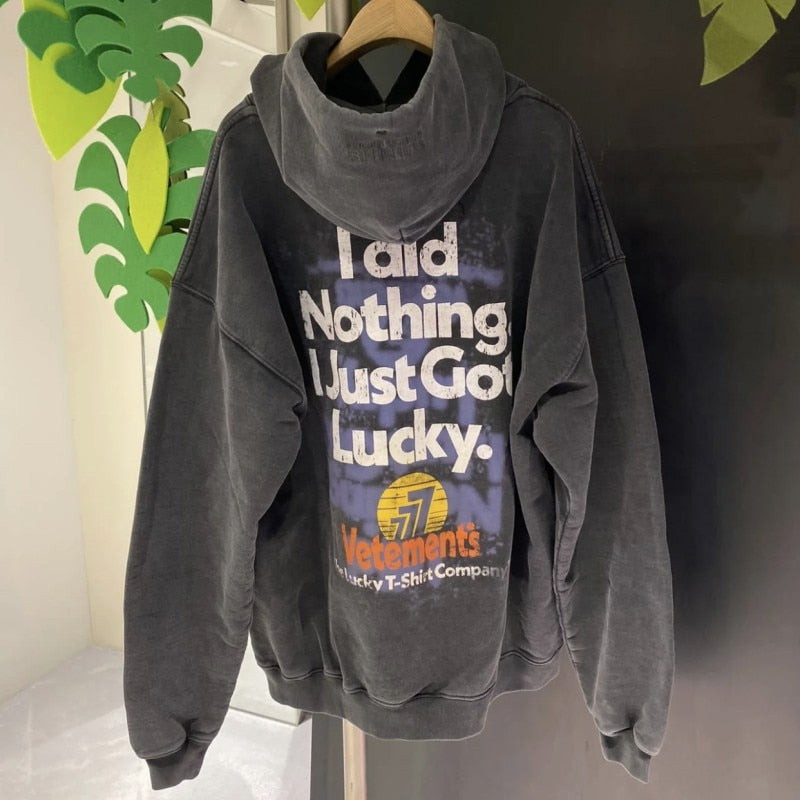 I DID NOTHING I JUST GOT LUCKY HOODIE – White Market I DID NOTHING I JUST GOT LUCKY HOODIE – White Market