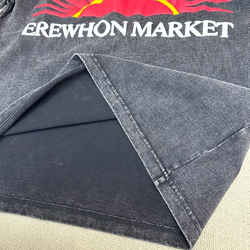 Erewhon Market Puff Logo Tee – White Market