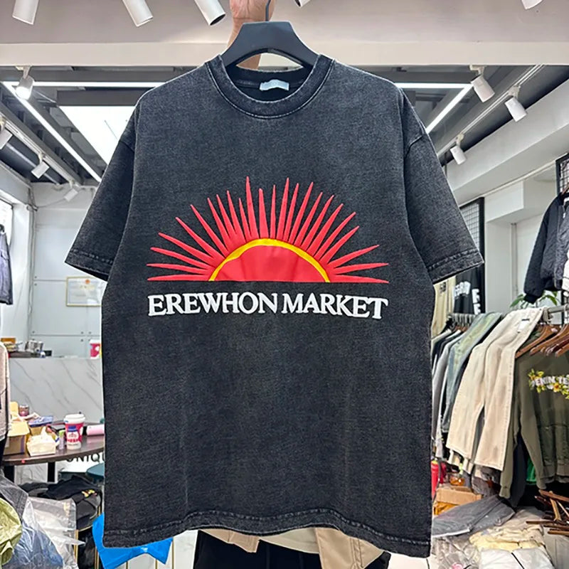 Erewhon Market Puff Logo Tee – White Market
