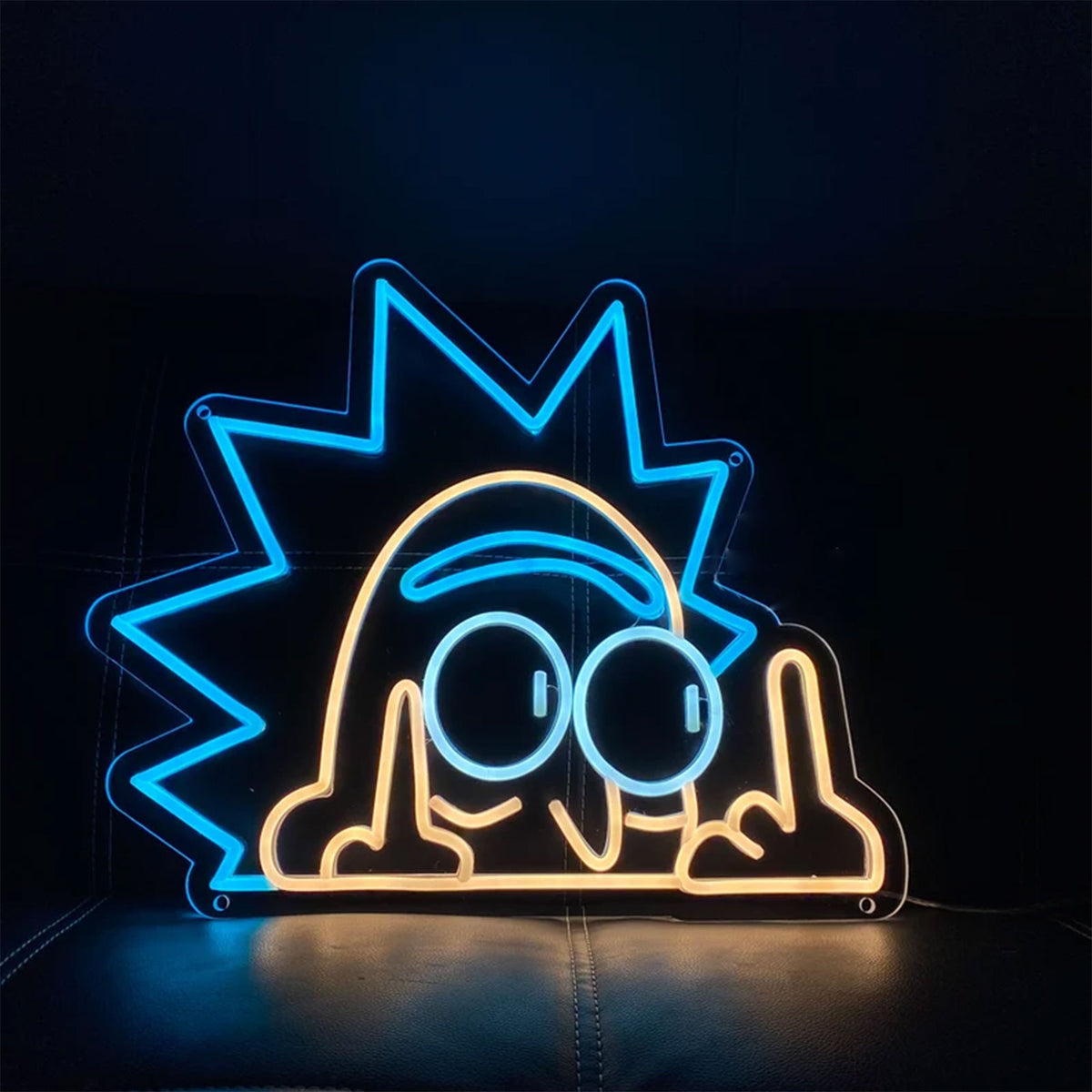 Rick Middle Finger Neon – White Market