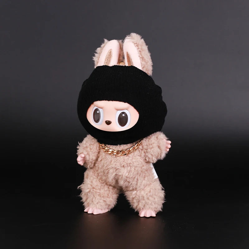 Labubu Clothes: Ski Mask and Chain – White Market