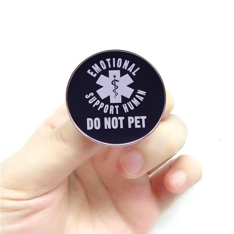 Emotional Support Human Pin – White Market