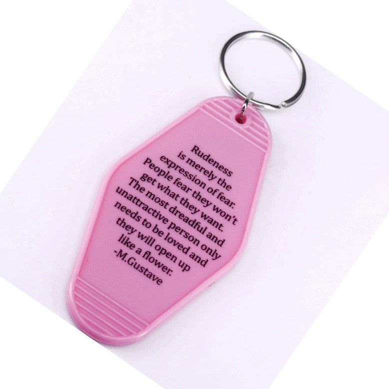 THE GRAND BUDAPEST HOTEL KeyChain – White Market