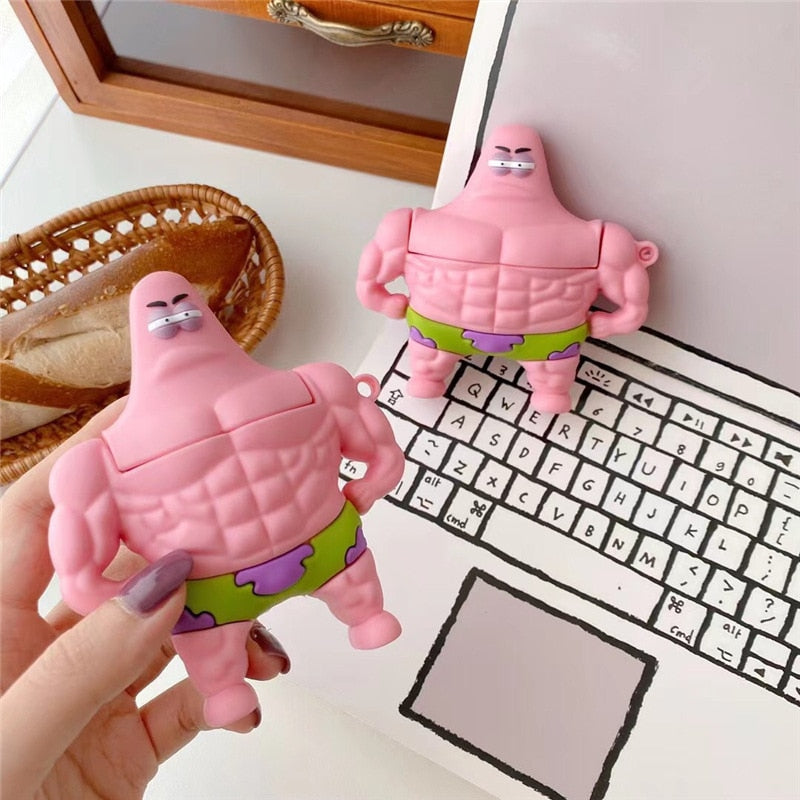 Buff SpongeBob Patrick Airpod Case – White Market
