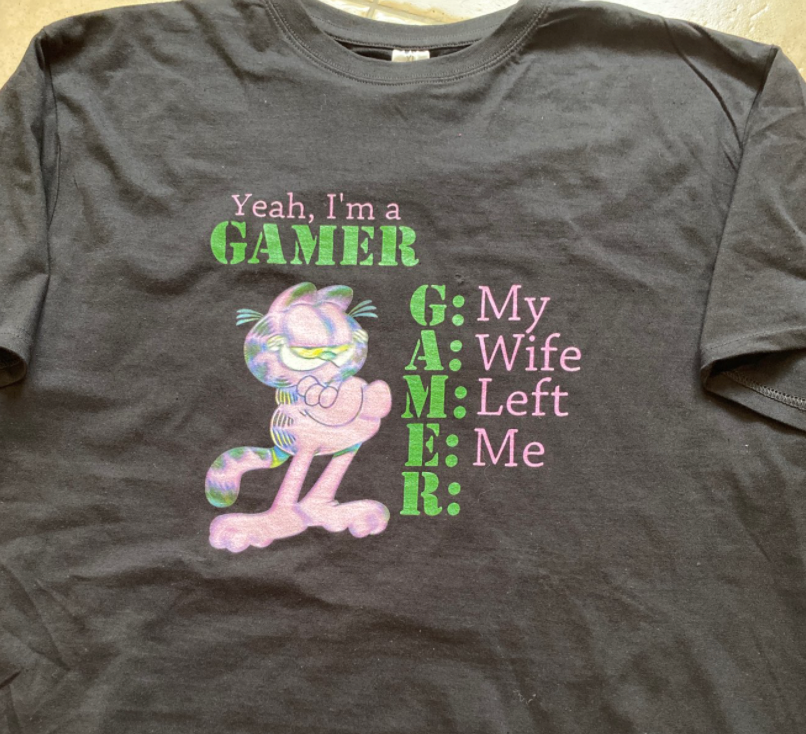 "Yeah I'm A Gamer" Garfield Tee – White Market