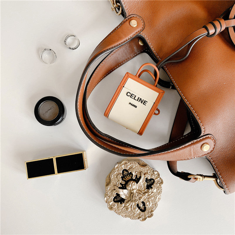 Mini Celine Bag Airpod Case – White Market