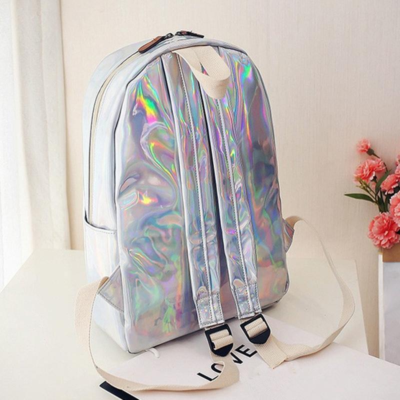Iridescent "Cry Baby" Rainbow Backpack – White Market