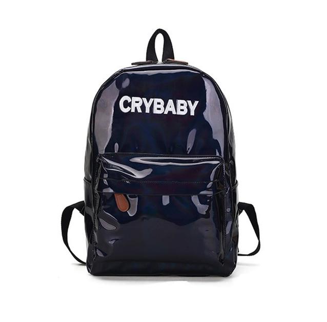 Iridescent "Cry Baby" Rainbow Backpack – White Market
