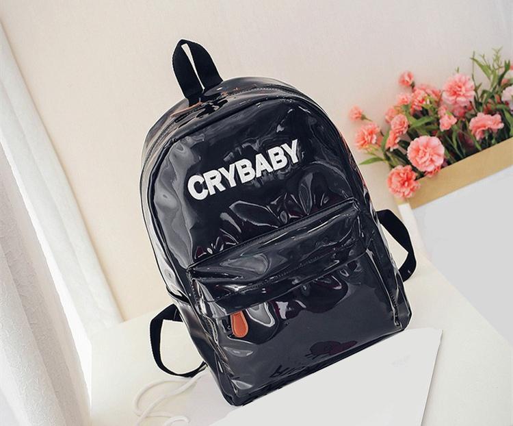 Iridescent "Cry Baby" Rainbow Backpack – White Market