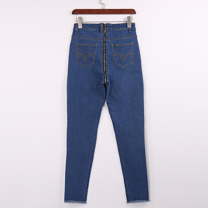 Back Zipper Jeans – White Market