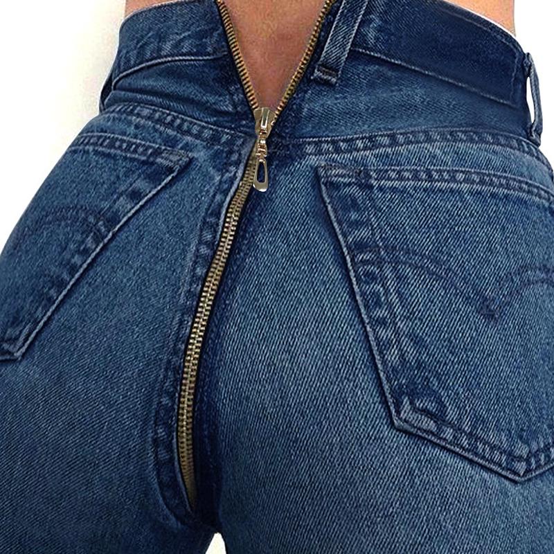 Back Zipper Jeans – White Market